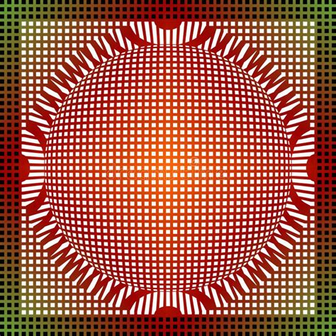 Abstract Grid Background In Red And Green Design Seamless Tileable Stock Vector Illustration