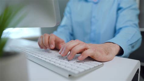 Male Hands Typing On A Computer Keyboard 23212283 Stock Video At Vecteezy