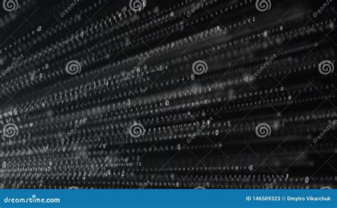Binary Code Abstract Technology Background Big Data Coding Or Hacker Concept Binary Code