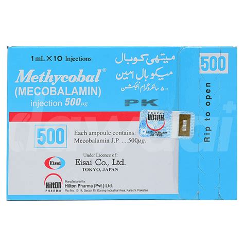Methycobal 500mcg Inj — Dawaai Uses Side Effect Price In Pakistan