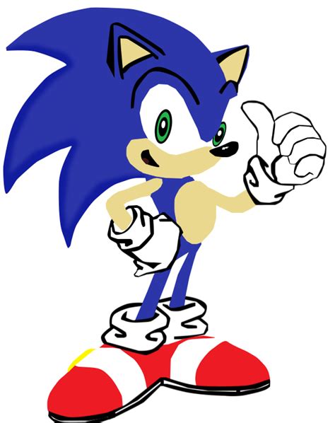 My First Vector Of Sonic The Hedgehog By Flutterflyraptor On Deviantart