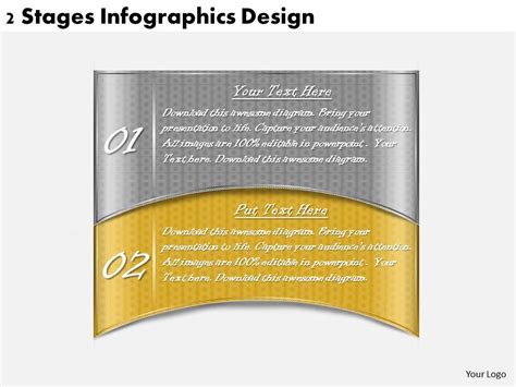 1113 Business Ppt Diagram 2 Stages Infographics Design Powerpoint Template PowerPoint Slide