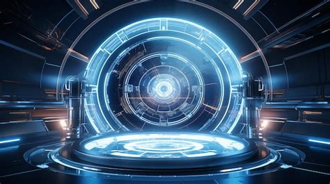 Premium Ai Image Three Dimensional Interface Technology Science