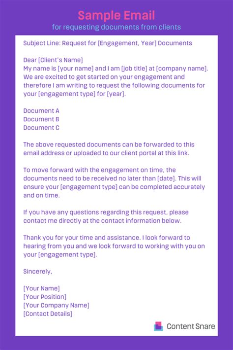 Formal Request Email