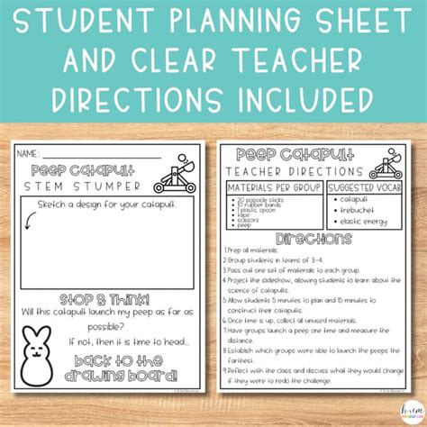 Peeps Science Experiment│easter Stem Challenge│spring Stem │peep Catapult