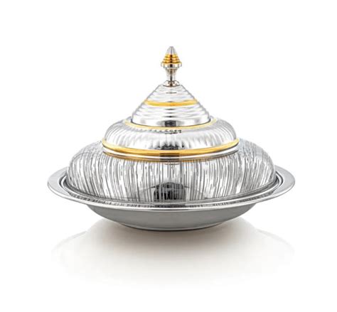 Stainless Steel Tahani Silver And Gold Tray Al Samaha Hotel Supplies