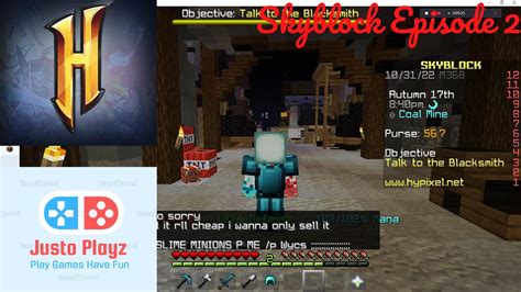 Skyblock Hypixel Episode Getting Diamonds Youtube