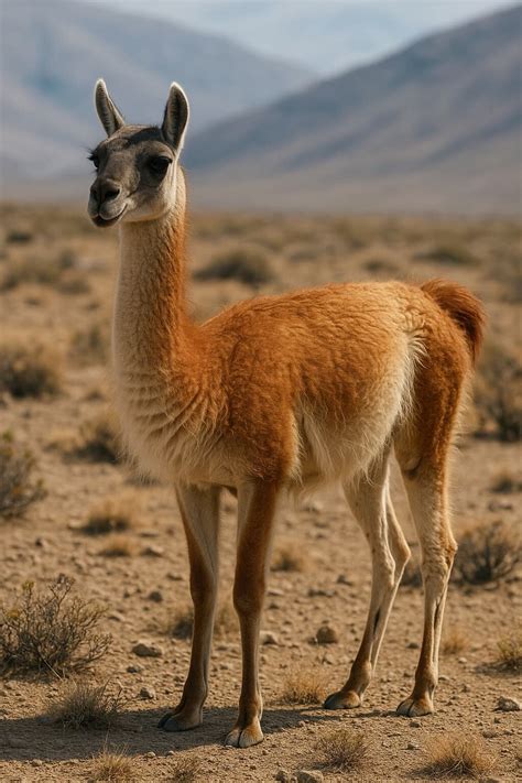 Guanaco Lama Guanicoe Región De Tarapacá