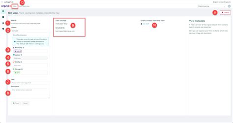 Views Orgvue Settings User Guide
