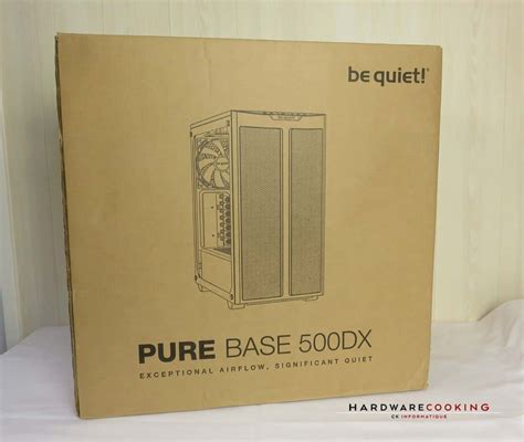 Test boîtier be quiet Pure Base DX White HardwareCooking
