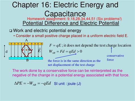 PPT Chapter 16 Electric Energy And Capacitance PowerPoint Presentation ID 6525246