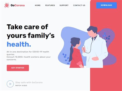 GitHub Pgabow GoCorona Landing Small Landing Page Coronavirus Theme