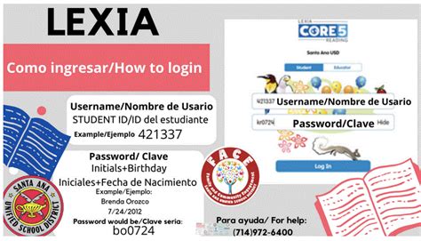 LEXIA READING PROGRAM How Student Login To Lexia