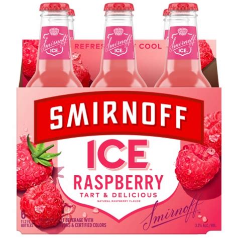 Smirnoff Ice Raspberry 6 Bottles 11 2 Fl Oz Smiths Food And Drug