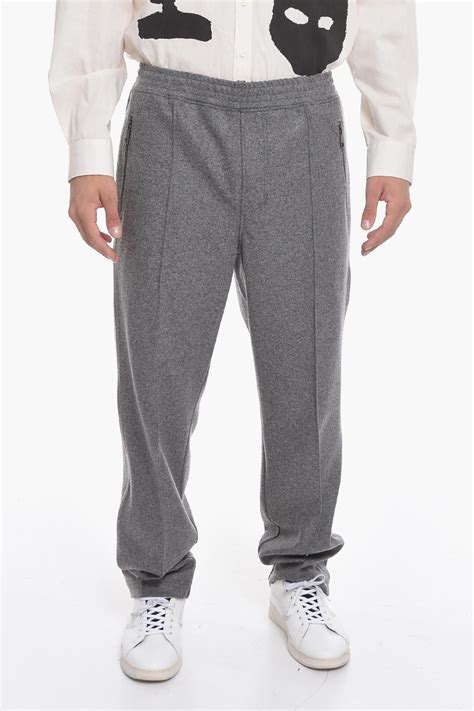 Neil Barrett Flannel Low Waisted Loose Fit Pants Men Glamood Outlet