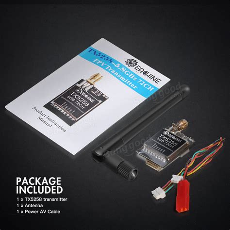 Review : Eachine TX5258 5.8G 72CH 25/200/500/800mW Switchable FPV ...