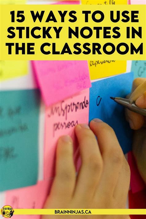 15 Ways To Use Sticky Notes In The Classroom Ninja Notes Sticky