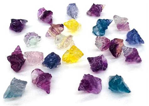 Conch Shell Fluorite 1 Cm Micro Collection Hand Carved In China