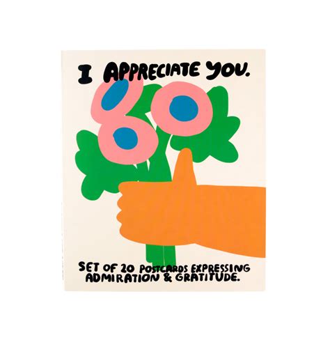 I Appreciate You Postcard Deck People Ive Loved