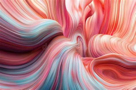 Abstract Swirling Patterns In Vibrant Pastel Colors Creating A Dynamic