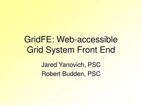 Ppt Gridfe Web Accessible Grid System Front End Powerpoint