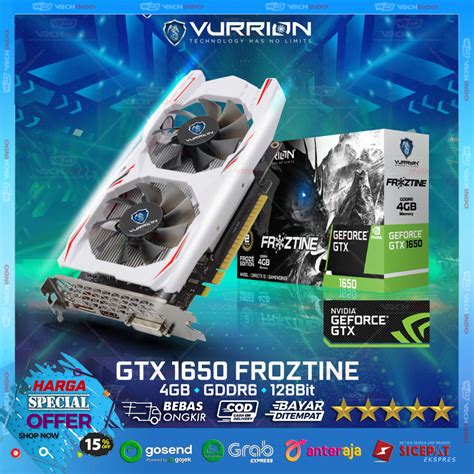 Jual NVIDIA VGA Vurrion VGA Card GTX 1650 NVIDIA 4GB GDDR6 128 Bit