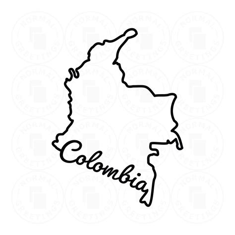 Colombia Outline Script Svg Png Bundle Colombian Flag Colombiana Latin