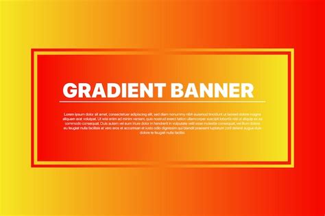 Free Vector Orange Gradient Background With Rectangle Banner