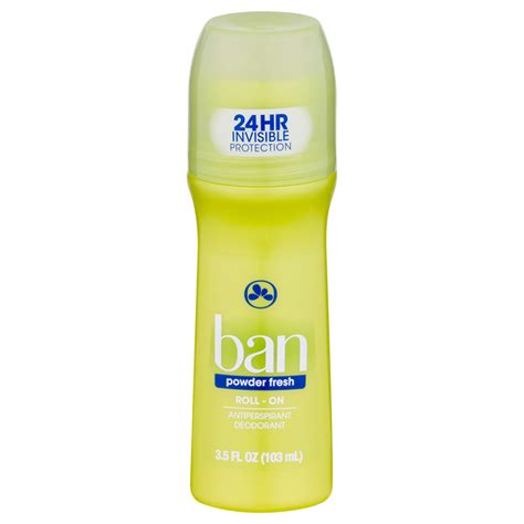 Ban Roll On Antiperspirant Deodorant Powder Fresh Products Lowes