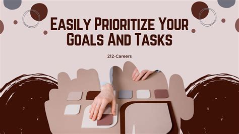 Easily Prioritize Your Goals And Tasks 212 Careers