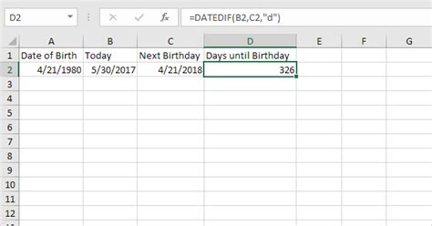 Comment calculer le nombre de jours jusqu à un anniversaire dans Excel