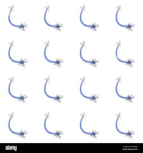 Neuron Cell Pattern For Neurodegenerative Disease Awareness Stock