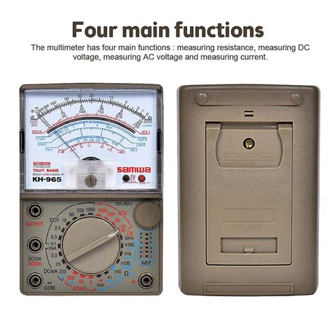 Kh 965 Pointer Multimeter Ac Dc Voltage Current Resistance Meter Analog