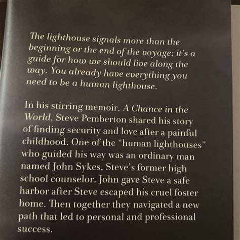 The Lighthouse Effect