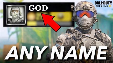 How To Get Any STOLEN TAKEN Name In COD Mobile YouTube