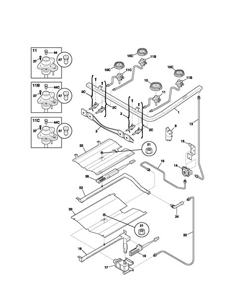 Kenmore Elite Gas Range Parts Diagram Kenmore 79046802992 El