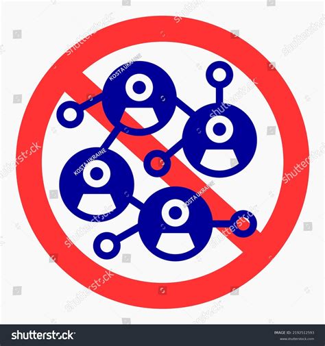 Social Media Ban There No Computer Stock Vector Royalty Free 2192512593 Shutterstock