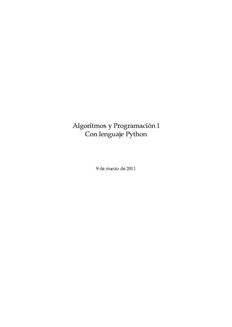 Algoritmos Programacion Python Algoritmos Y Programación I Con