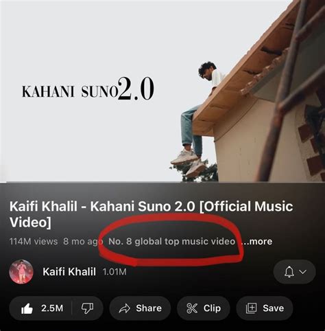 Kahani Suno Kaifi Khalil Makes It To YouTube S Top 10 Global Chart Lens