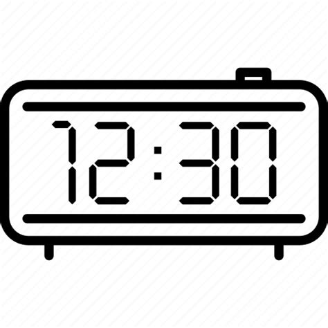 Digital Alarm Clock Timer Icon Download On Iconfinder