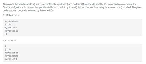 Solved Given Code That Reads User Ids Until 1 Complete