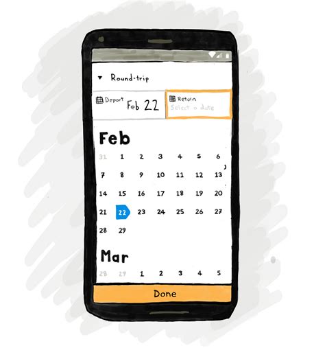 Design Guidelines For Mobile Date Pickers By David Hamill Ux Collective