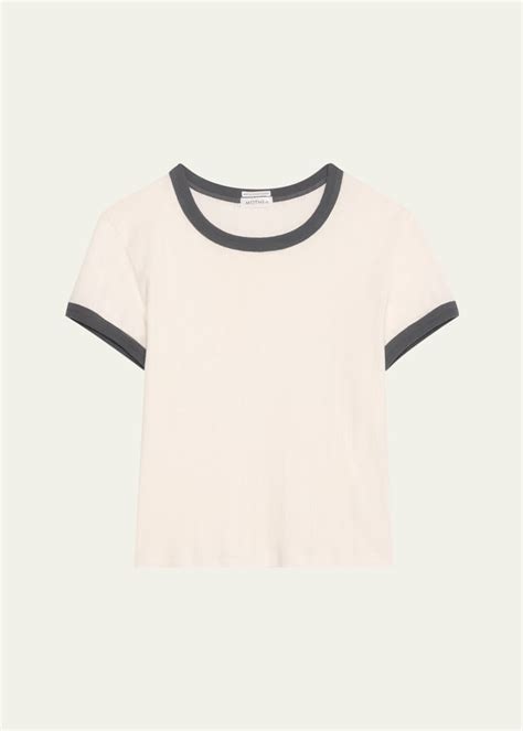 Mother The Itty Bitty Ringer Tee Bergdorf Goodman