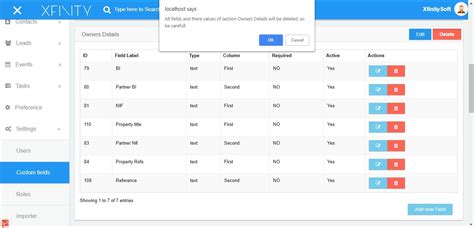Delete Custom Fields And Sections Upping Crm