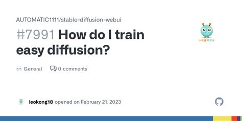 How Do I Train Easy Diffusion AUTOMATIC Stable Diffusion Webui Discussion GitHub
