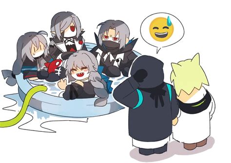 Doctor Skadi Kaltsit Specter Gladiia And 1 More Arknights Drawn