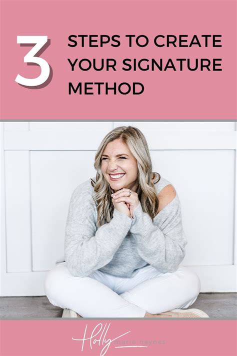 Creating Your Signature Method