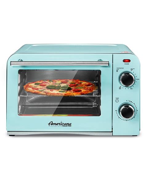 Elite Gourmet 4 Slice Diner Retro Countertop Toaster Oven Bake Broil