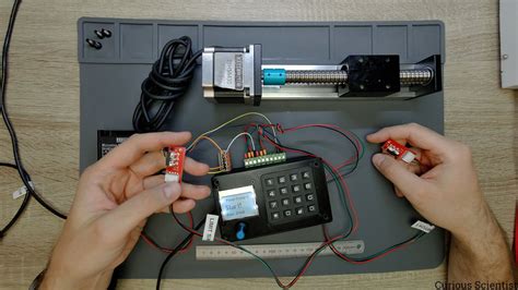 Stepper Motor Control Panel With Keypad — Curious Scientist