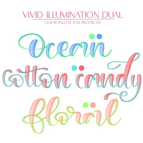 Vivid Illumination Script Procreate Brushes Blush River Design